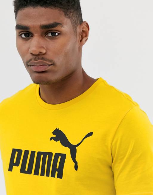 Puma Essentials T-shirt In Yellow | atelier-yuwa.ciao.jp