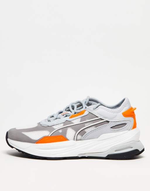 Puma Extent Nitro trainers in silver and grey | ASOS