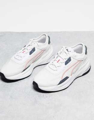 Puma Extent Nitro trainers in white and grey | ASOS