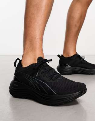 Puma ForeverRun nitro trainers in black | ASOS