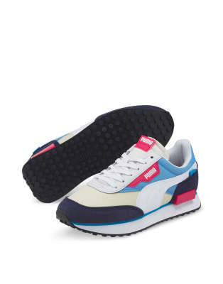 Puma future rider sneakers in black and blue | ASOS