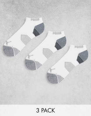 Puma Golf Essential 3 pack low cut socks in white | ASOS
