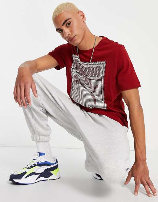 Puma Graphic t-shirt in red | ASOS