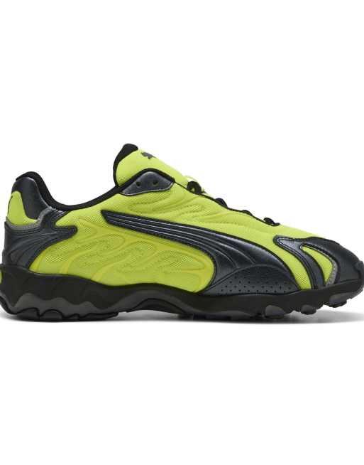 Puma Inhale metallic sneakers in yellow alert-puma black | ASOS