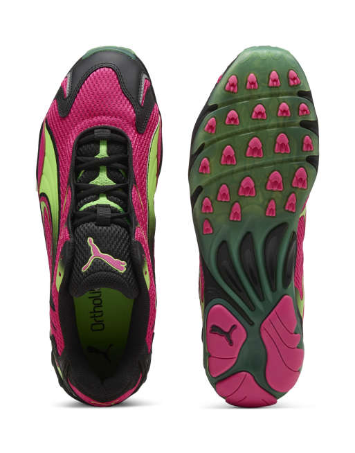 Puma Inhale trainers in pink and green | ASOS