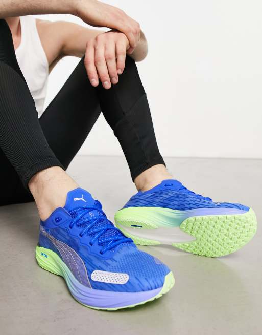 Puma Liberate Nitro 2 trainers in blue and green | ASOS