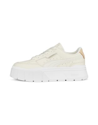 Puma Mayze Stack soft trainers in white | ASOS