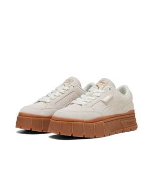 Puma Mayze Stack Soft trainers in white | ASOS