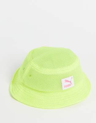 Puma mesh bucket hat in green | ASOS