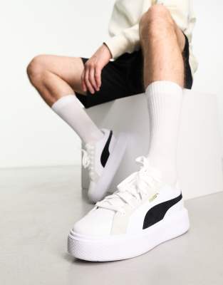 Puma Oslo trainers in white & black | ASOS