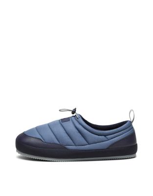 Puma Puma tuff padded plus slippers in inky blue-new navy-cool mid gr ...