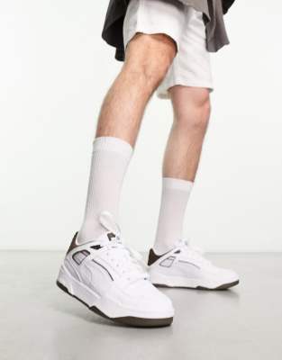 PUMA Slipstream sneakers in white & brown | ASOS