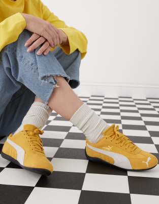 PUMA Speedcat OG sneakers in yellow and white | ASOS