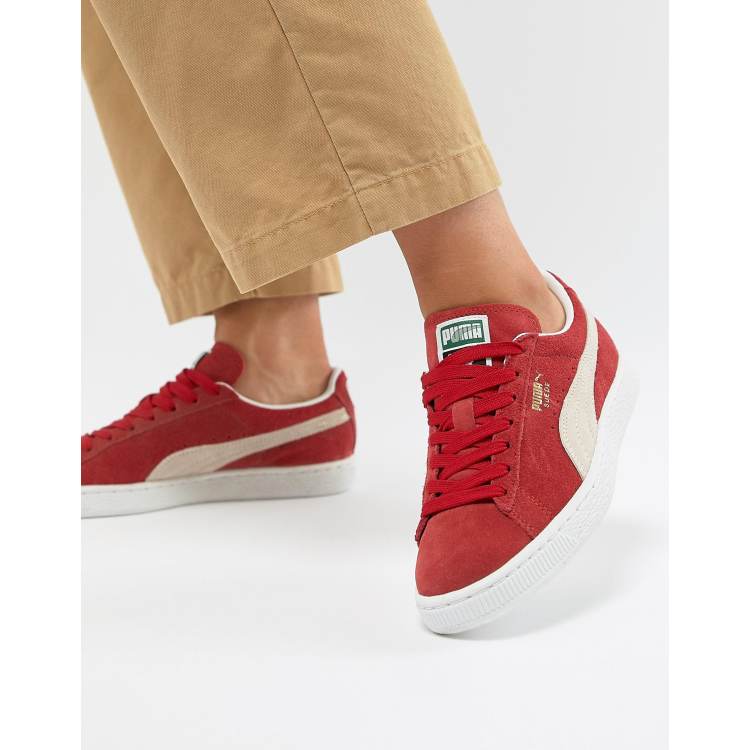 Puma Shoes Suede Red