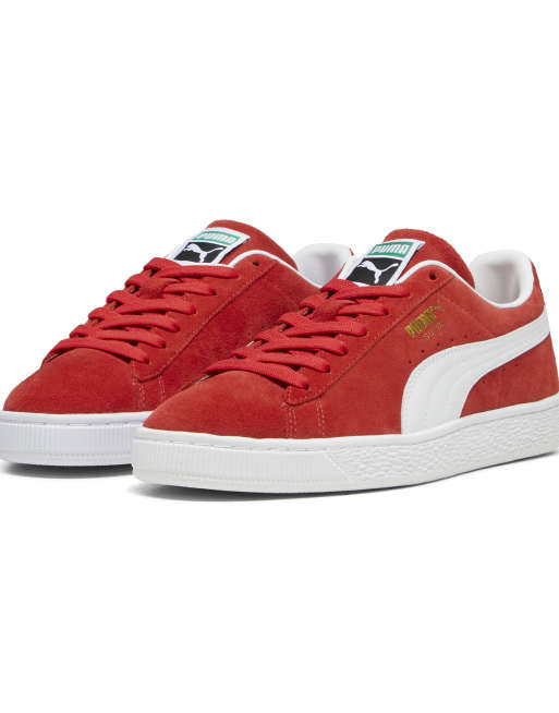 Red puma suede classic size 5 store
