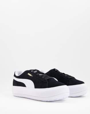PUMA Suede - Mayu - Sorte flatform-sneakers | ASOS