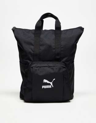 Puma Tote backpack in puma black-puma white | ASOS