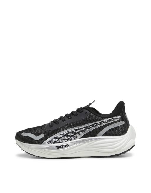 Puma Velocity nitro 3 running shoes trainers in puma black puma silver puma white