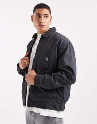 Quiksilver Dna surf harrington harrington jacket in black | ASOS