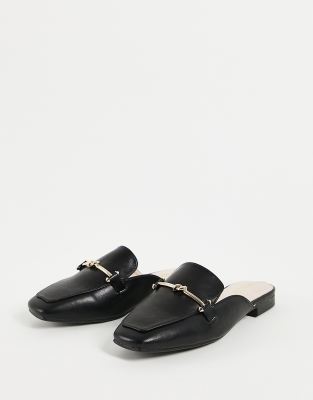 RAID Logan backless loafers in black | ASOS