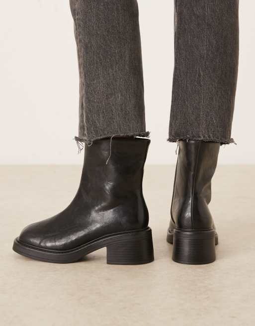 RAID Wide Fit Eabha chelsea boot in black | ASOS