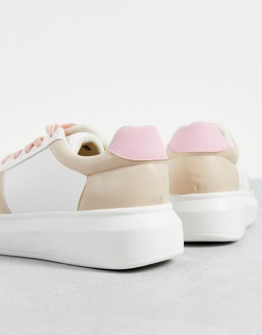 RAID Willow flatform sneakers in beige | ASOS