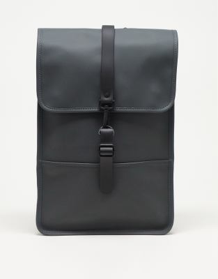 Rains 12800 mini waterproof backpack in slate | ASOS