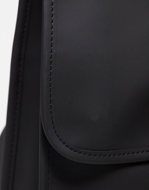 Rains 13020 unisex waterproof mini backpack in black | ASOS