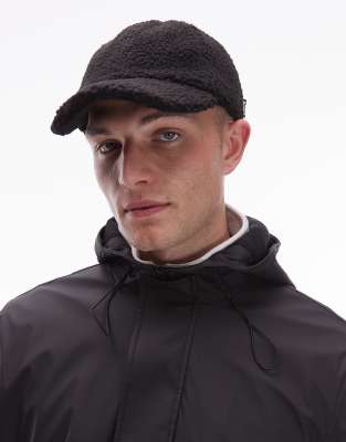 Rains fleece cap in black | ASOS