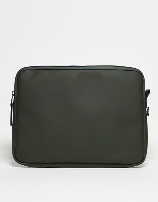 Rains Trail Laptop Case 13"/14" in green | ASOS