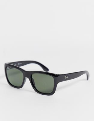 Ray-Ban - 0RB4194 - Lunettes de soleil oversize classiques - Noir | ASOS