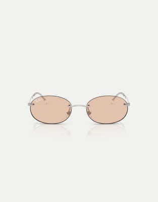 Ray-Ban Rb3767 transitions ® color touch ™ lenses oval sunglasses with ...