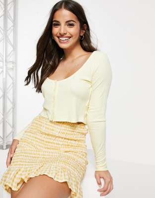 Rebeca corta amarilla de Cotton:On | ASOS