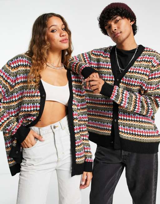 Reclaimed Vintage button front cardigan in vintage stripe | ASOS