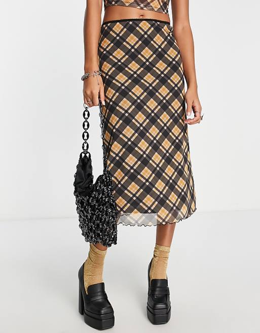Reclaimed Vintage Inspired – Midirock aus Netzstoff in Schwarz mit ... Reclaimed Vintage Inspired – Midirock aus Netzstoff in Schwarz mit ...