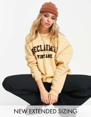 Reclaimed Vintage Inspired Cotton Blend Inclusive Sweatshirt With ...