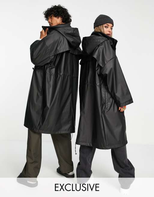 Reclaimed Vintage Inspired unisex rain mac in black | ASOS