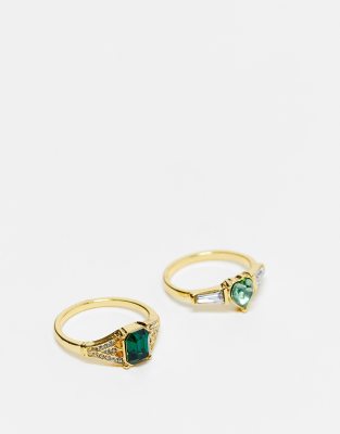 Reclaimed Vintage limited edition real gold plate antique rings with ...