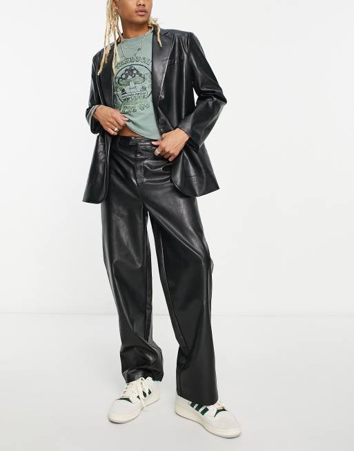 Reclaimed Vintage - Pantalon droit en similicuir | ASOS