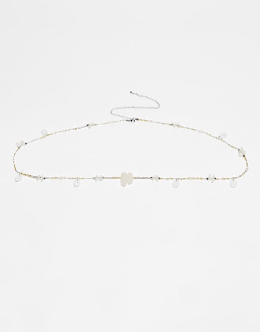 Reclaimed Vintage unisex belly chain with faux shells | ASOS