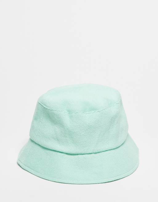 Reclaimed Vintage unisex bucket hat in mint green terrycloth | ASOS