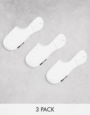 Reebok Active Foundation 3 pack invisible ankle socks in white | ASOS