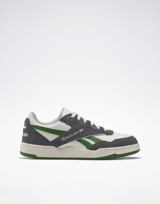 Reebok BB 4000 II trainers in green and white | ASOS