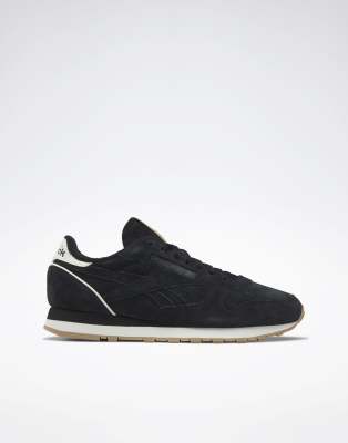 Reebok classic leather 1983 vintage trainers in black | ASOS