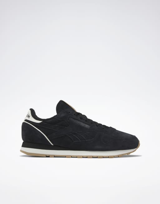 Reebok classic leather 1983 vintage trainers in black | ASOS