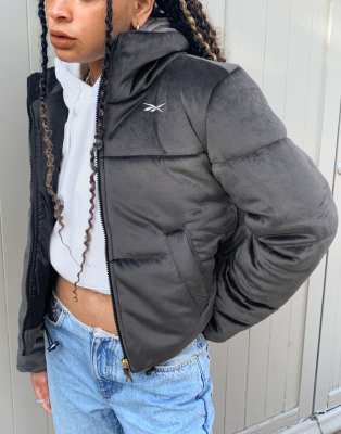 Reebok puffer jacket in black | ASOS