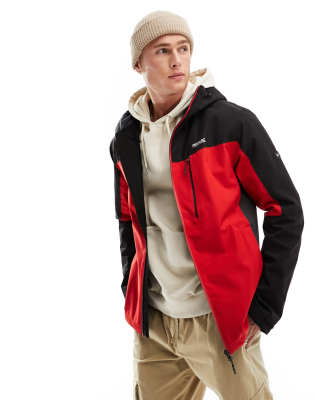Regatta Waterproof Shell Jacket in Red and black | ASOS