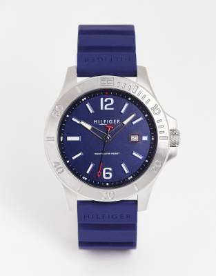 Reloj azul marino con correa de silicona de Tommy Hilfiger | ASOS