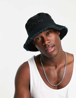 Replay cap with print in white | ASOS