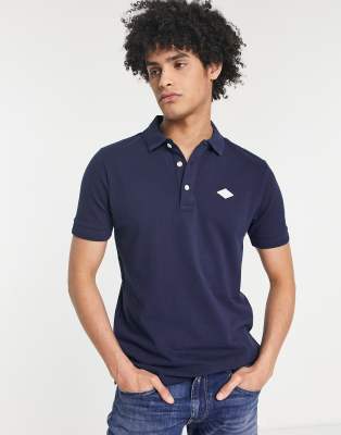 Replay polo in navy | ASOS